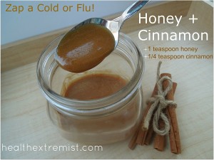 Honey and Cinnamon for Colds - Shorten length of colds or flu