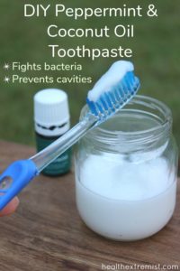 DIY Peppermint and Coconut Oil Toothpaste -Prevents Cavities ...